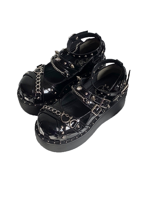 Rebirth Devil Series Solid Color Metal Rivet Love Devil Sweet Cool ...