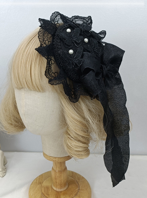 Miss Fulla Three-Dimensional Embroidery Butterfly Retro Lace Bow ...