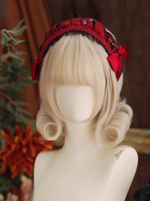 Retro American Sweetheart 30cm Outward Roll Short Curly Hair Sweet ...