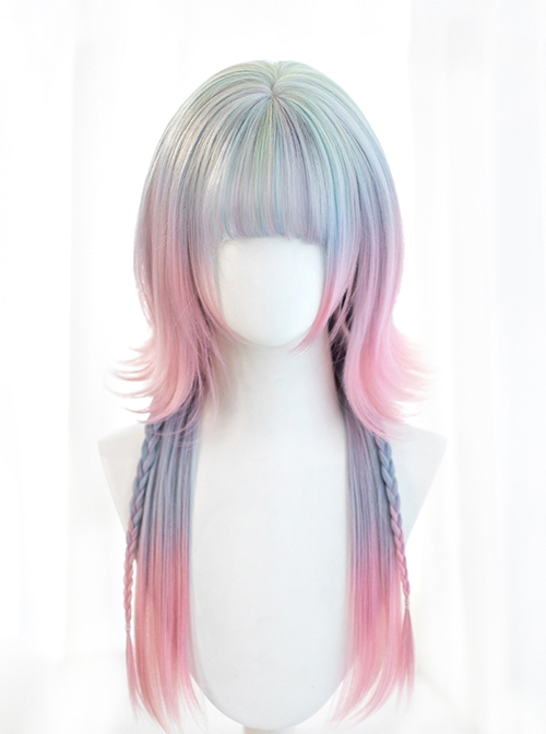 BK709 Series Eversion Jellyfish Head Gradient Short Long Hair Sweet ...