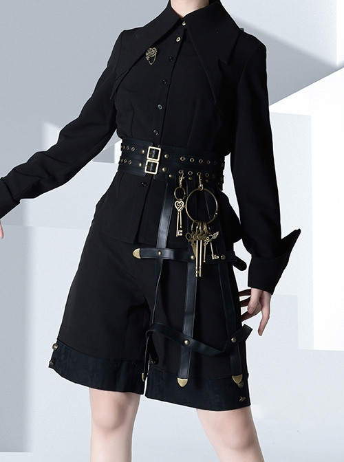 Ouji Fashion Steampunk Gothic Dark Key Ring Decoration Corset Waist ...