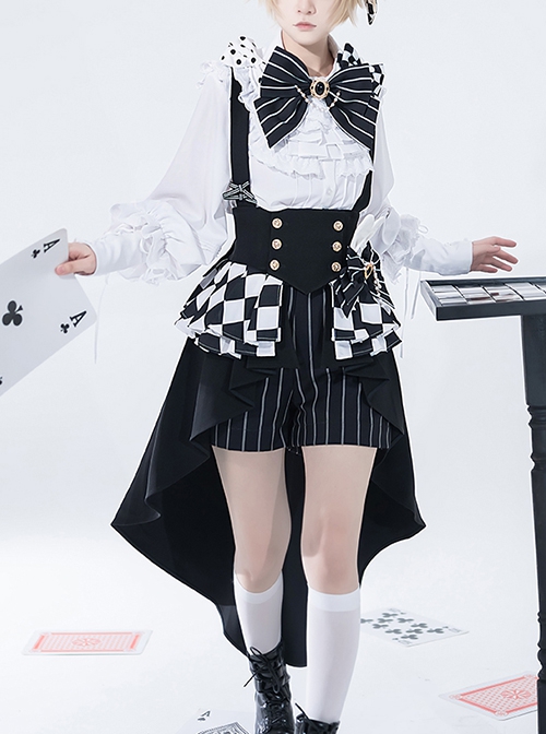 Rabbit Theater Series Checkerboard Version Ouji Fashion Slim Irregular ...