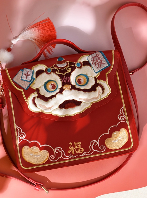 Awakening Lion Mahjong Series Exquisite Good Luck Fortune Chinese Style ...