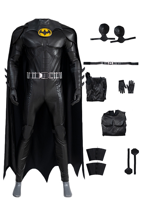The Flash Halloween Cosplay Michael Keaton Batman Costume Set Without ...