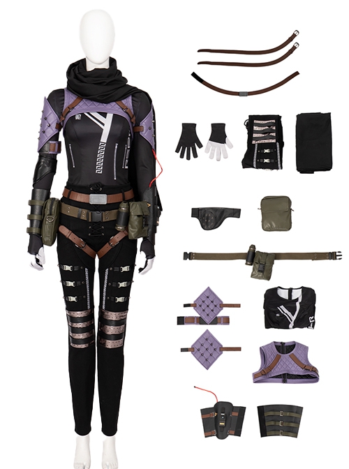 Game Apex Legends Halloween Cosplay Wraith Original Outfit Costume Set ...