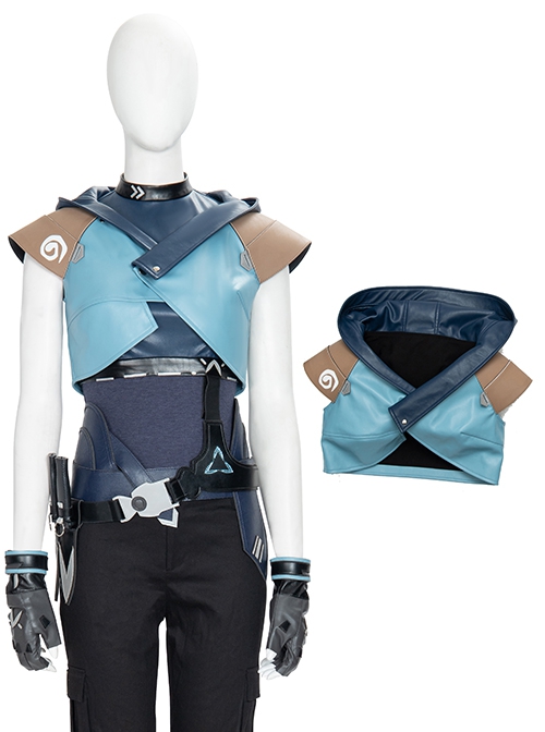 Game Valorant Halloween Cosplay Duelist Jett Initial Skin Costume Short ...