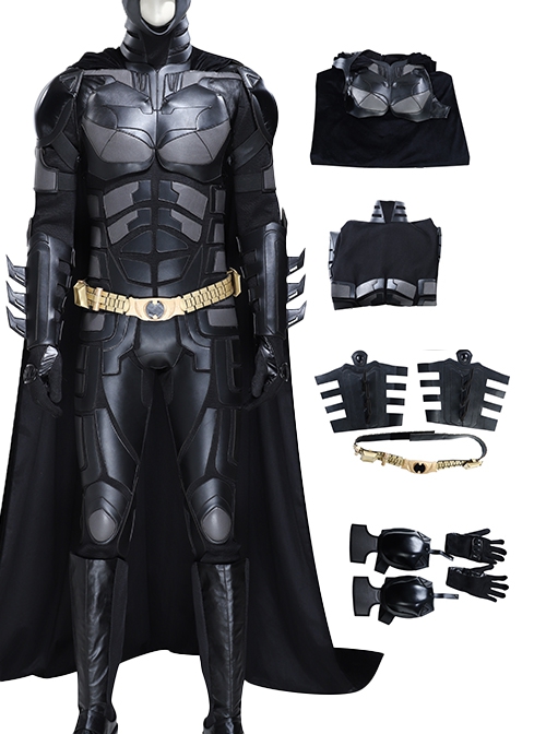 Batman The Dark Knight Halloween Cosplay Batman Bruce Wayne Costume Set ...