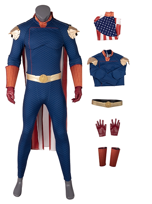 The Boys Halloween Cosplay Homelander Battle Suit Costume Set Without Boots