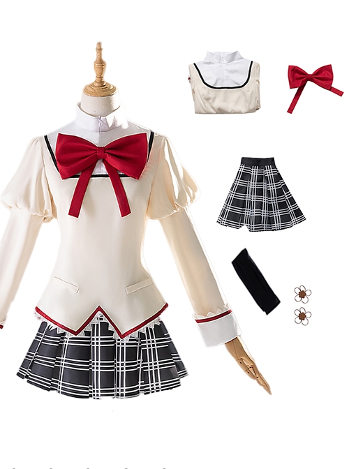 Puella Magi Madoka Magica Halloween Cosplay Mami Tomoe School Uniforms ...