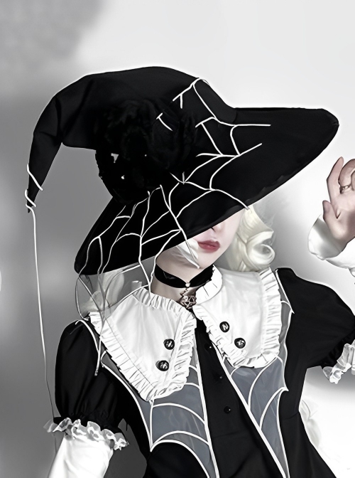 Spider Witch Series Cobweb 3D Spider Silk Dark Black Gothic Lolita ...