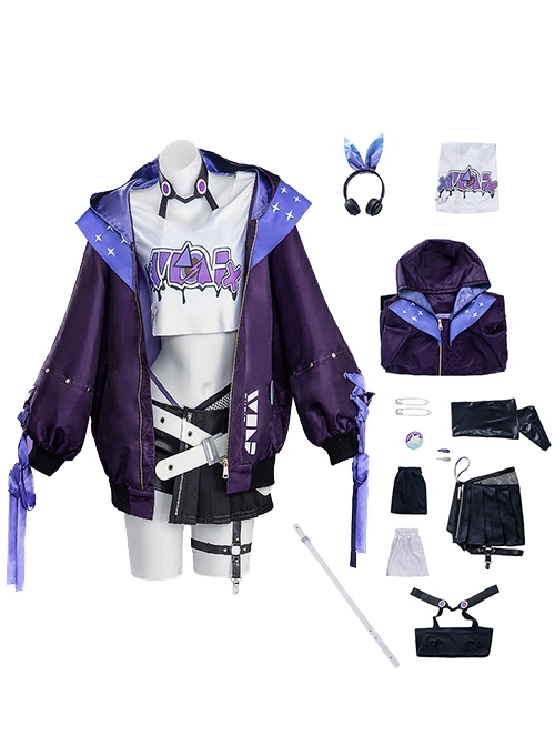 Honkai Star Rail x Samsung Collaboration Halloween Cosplay Silver Wolf ...