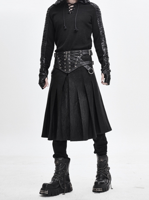 Punk Style Wrinkled Fog Leather Stitching Crack Pattern Fabric Side ...