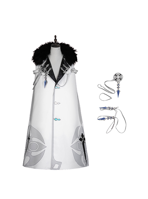 Game Genshin Impact Halloween Cosplay Fatui Harbinger Rooster ...