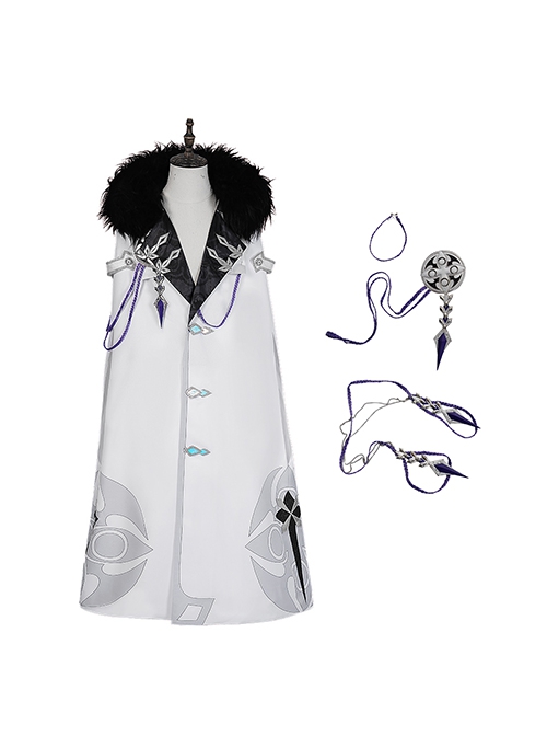 Game Genshin Impact Halloween Cosplay Fatui Harbinger Regrator ...