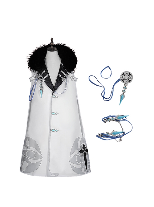 Game Genshin Impact Halloween Cosplay Fatui Harbinger Jester Pierro ...