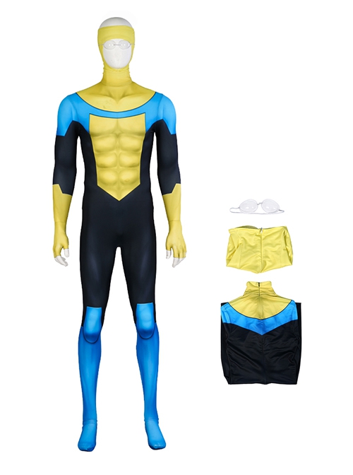Invincible Halloween Cosplay Mark Grayson Costume Printing Bodysuit ...