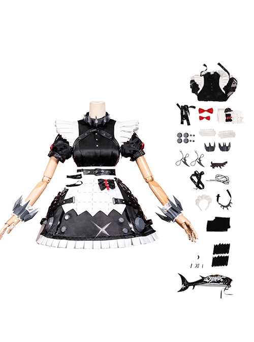 Game Zenless Zone Zero Halloween Cosplay Ellen Joe Shark Girl Costume ...