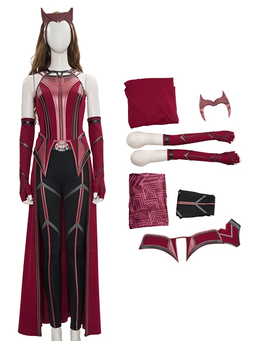 Wanda Vision Halloween Cosplay Scarlet Witch Wanda Django Maximoff ...