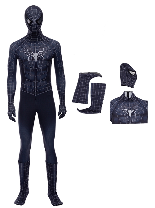 Spider-Man 3 Halloween Cosplay Venom Black Spider-Man Battle Suit ...