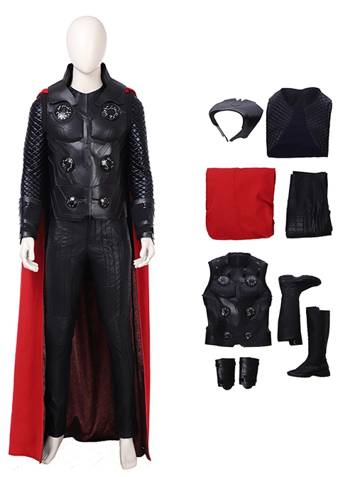 Avengers Infinity War Thor Halloween Cosplay Thor Odinson Battle Suit ...