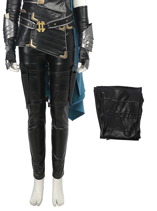 Thor Ragnarok Halloween Cosplay Valkyrie Black Battle Suit Costume ...