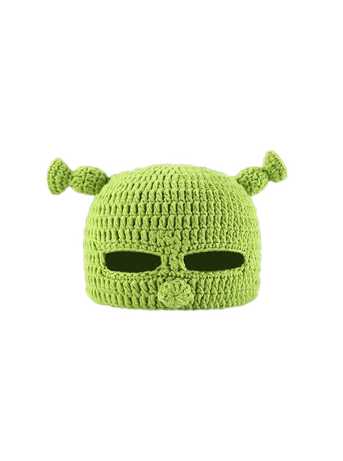 Shrek Mask Trumpet Antenna Kawaii Eye Holes Fashion Protection Daily ...