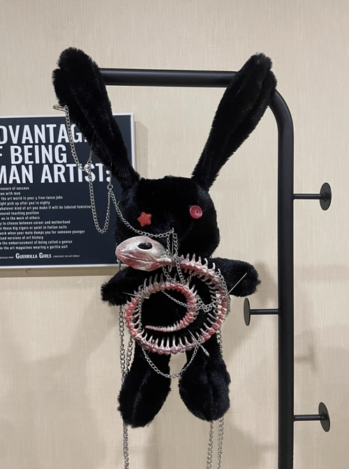 Grotesque Hell Black Plush Long Legs Rabbit Gothic Lolita Snake ...