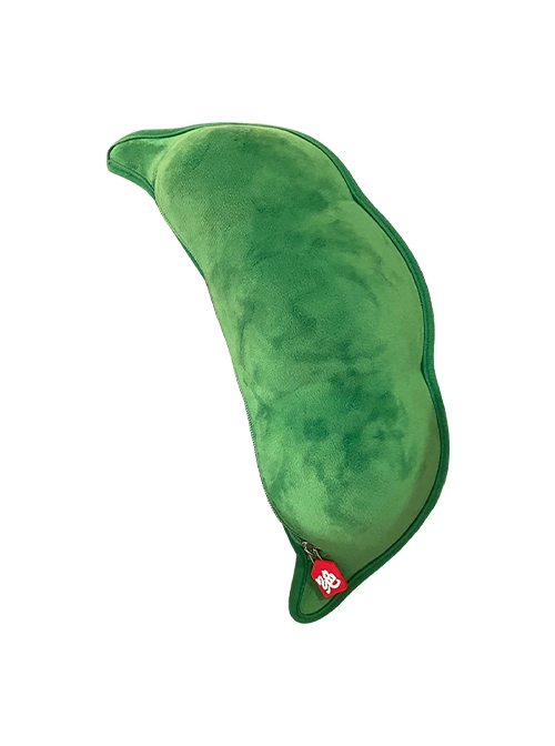 Casual Daily Cute Funny Creative Plush Green Edamame Pea Kawaii Fashion ...