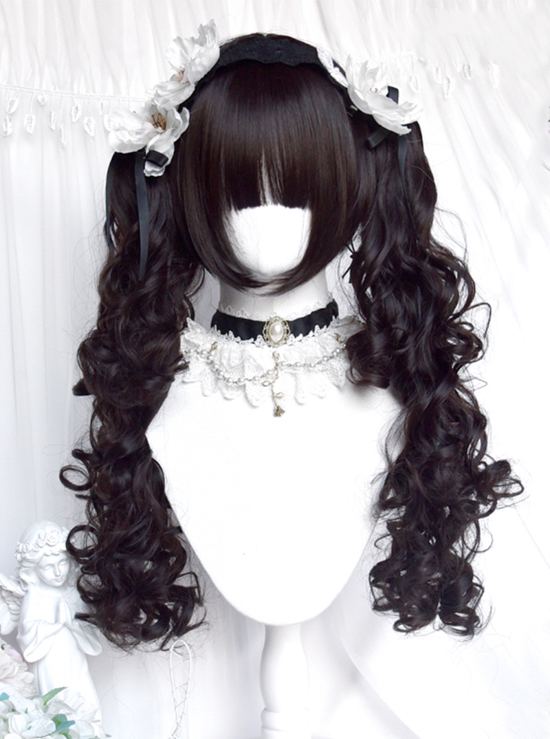 Thousand Layer Pie series Harajuku Jirai Kei Sweet Lolita Black Roman ...