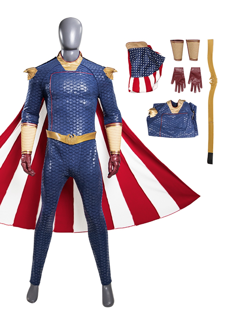 The Boys Season 4 Halloween Cosplay Homelander Bodysuit Costume Set ...