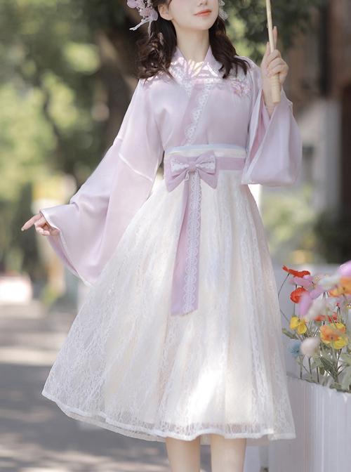 Morning And Evening Series Chinese Style Simple Daily Cross Over Lace ...